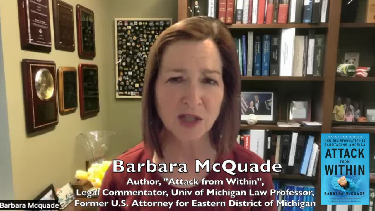 Community Forum - Barbara McQuade Legal Commentator and Author Part One